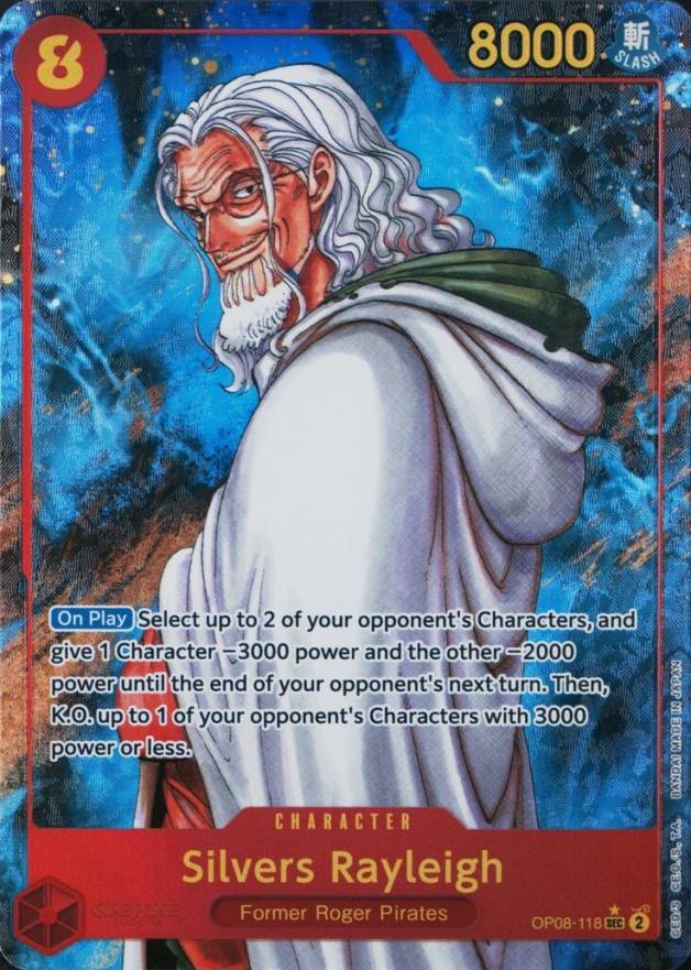 2024 One Piece OP08-Two Legends Silvers Rayleigh #118 TCG Card - VCP ...