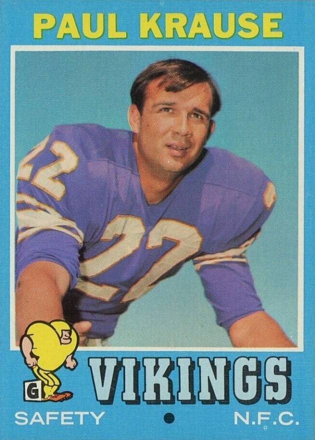 1971 Topps Paul Krause #158 Football - VCP Price Guide