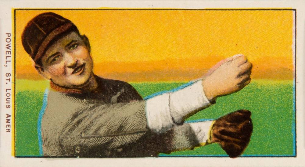 1909 White Borders Piedmont & Sweet Caporal Jack Powell #397 Baseball ...