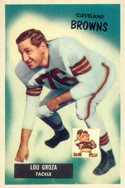 1955 Bowman Lou Groza #37 Football Card - VCP Price Guide