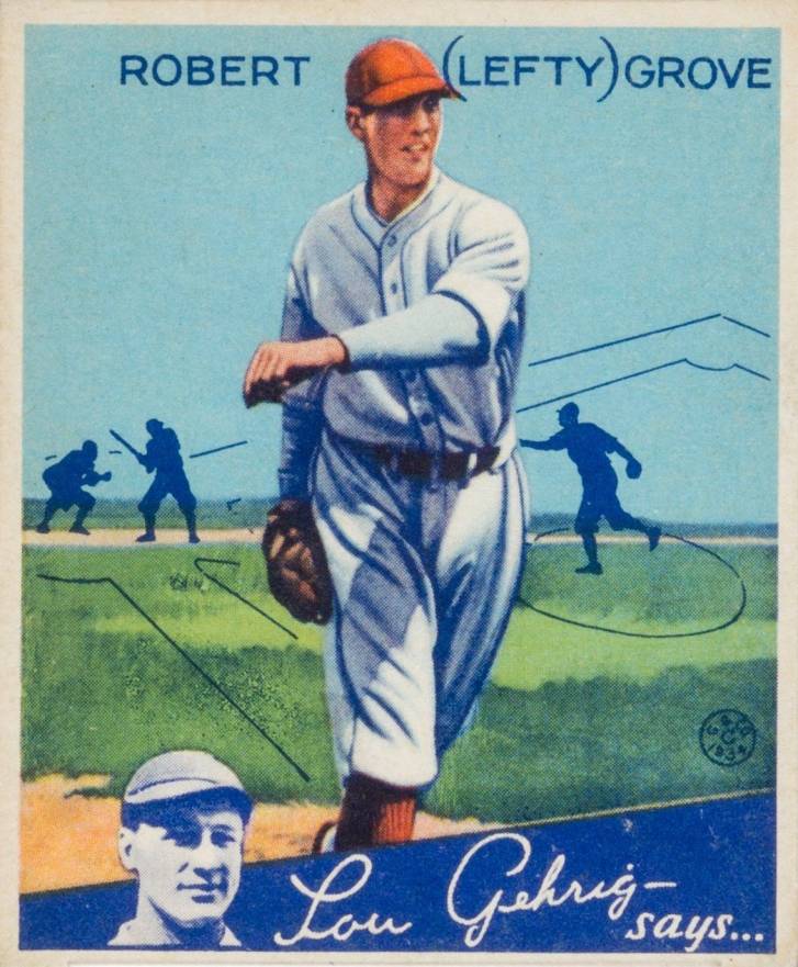 1934 Goudey Lefty Grove #19 Baseball Card - VCP Price Guide
