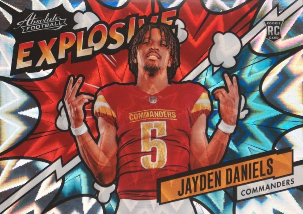 2024 Panini Absolute Explosive Jayden Daniels #EXJDS Football Card ...