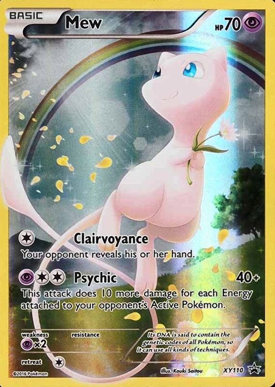 2016 Pokemon XY Black Star Promo Full Art/Mew #XY110 TCG - VCP Price Guide