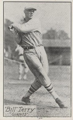 1929 R315 Bill Terry # Baseball - VCP Price Guide