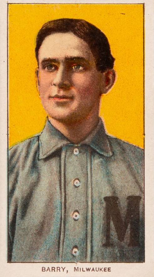 1909 White Borders Piedmont & Sweet Caporal Shad Barry #21 Baseball ...