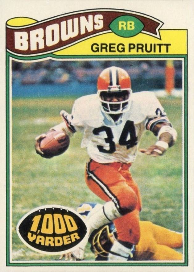 1977 Topps Greg Pruitt #25 Football - VCP Price Guide