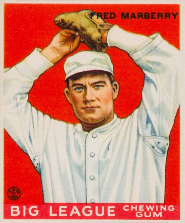 1933 Goudey Fred Marberry #104 Baseball - VCP Price Guide