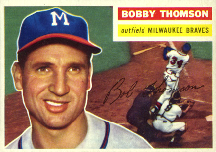 1956 Topps Bobby Thomson #257 Baseball Card - VCP Price Guide