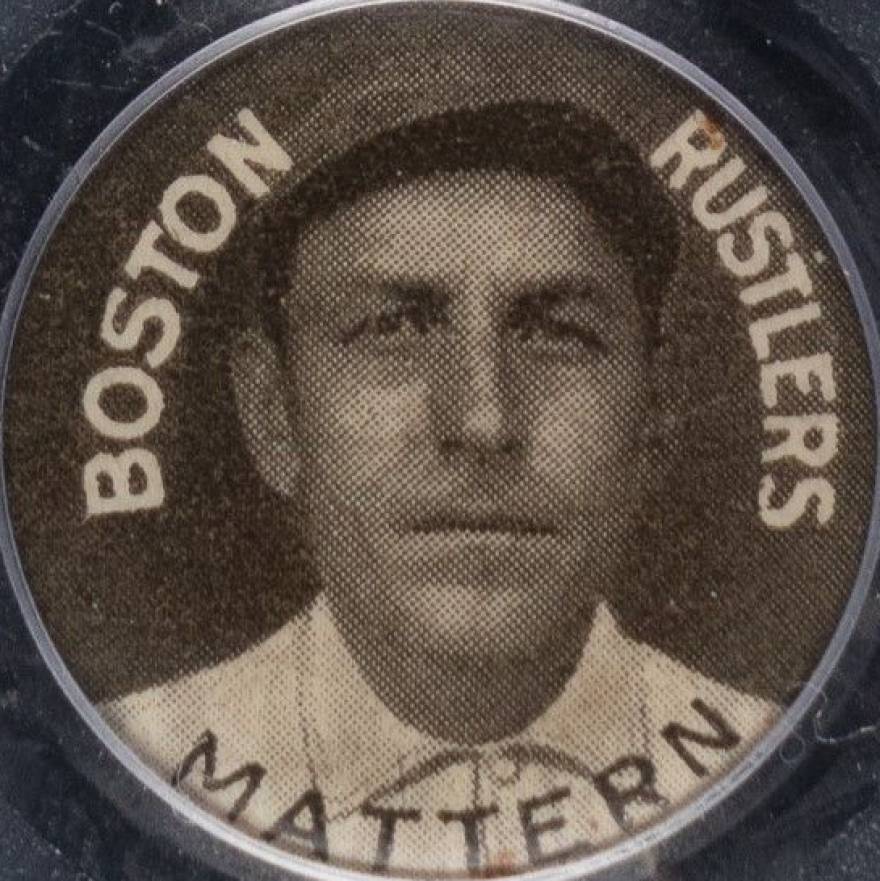 1910 Sweet Caporal Pins Mattern, Boston Rustlers # Baseball - VCP Price ...