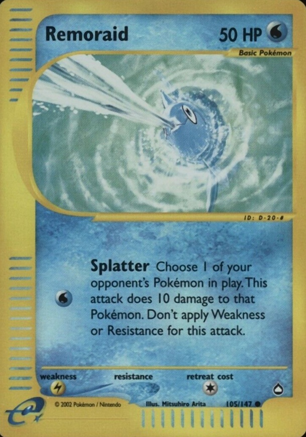2003 Pokemon Aquapolis Remoraid #105 TCG - VCP Price Guide