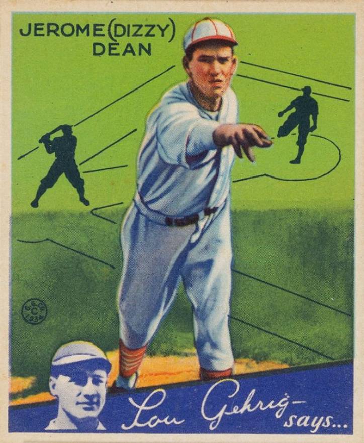1934 Goudey Dizzy Dean #6 Baseball Card - VCP Price Guide