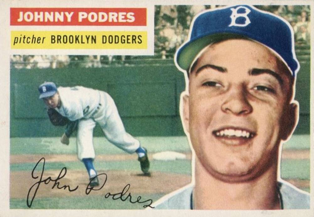 1956 Topps Johnny Podres #173w Baseball - VCP Price Guide