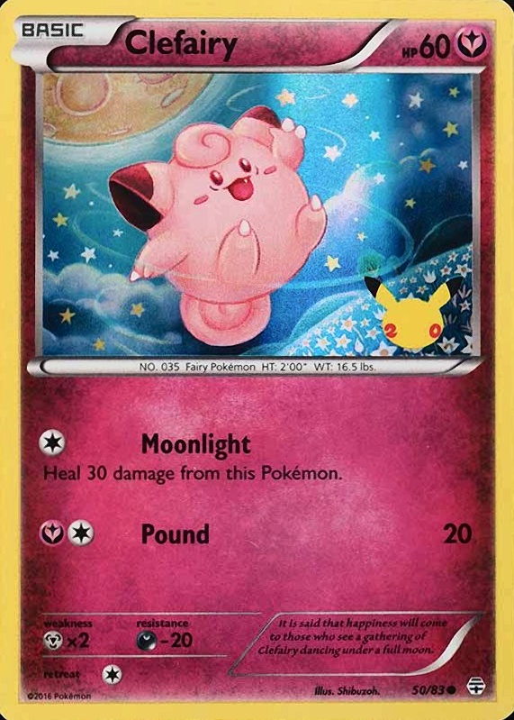 2016 Pokemon XY Generations Clefairy #50 TCG - VCP Price Guide
