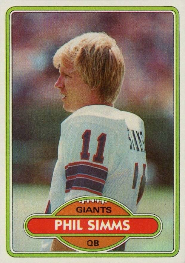 1980 Topps Phil Simms #225 Football Card - VCP Price Guide