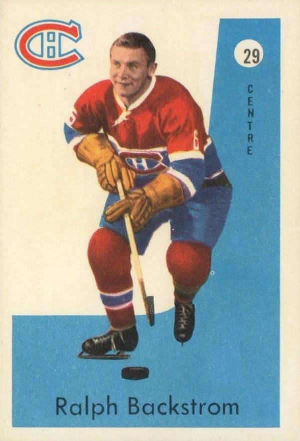 1959 Parkhurst Ralph Backstrom #29 Hockey Card - VCP Price Guide