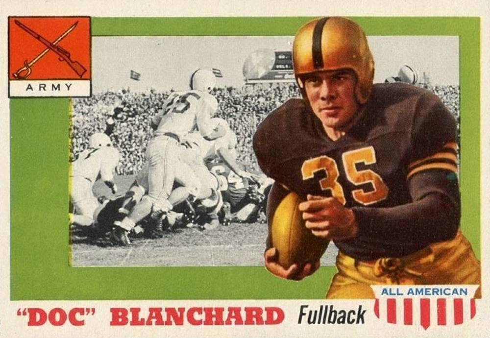 1955 Topps All-American Doc Blanchard #59 Football Card - VCP Price Guide