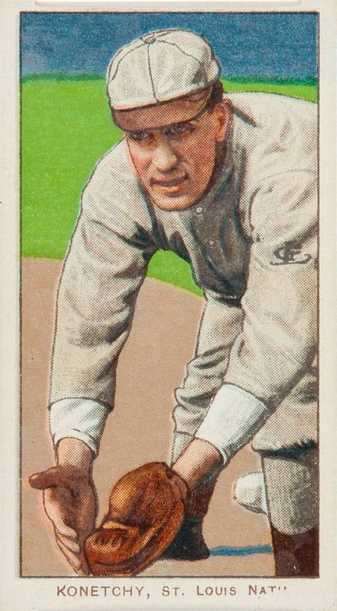 1909 White Borders Piedmont & Sweet Caporal Konetchy, St. Louis Nat'L ...