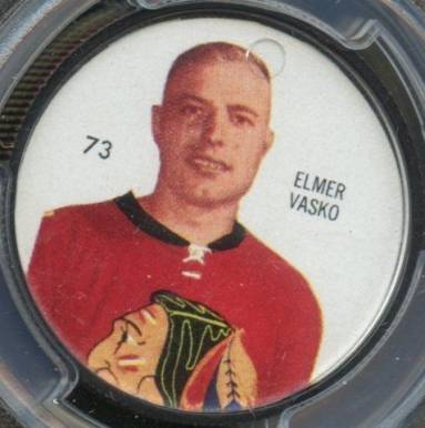 1960 Shirriff Coins Elmer Vasko #73 Hockey Card - VCP Price Guide