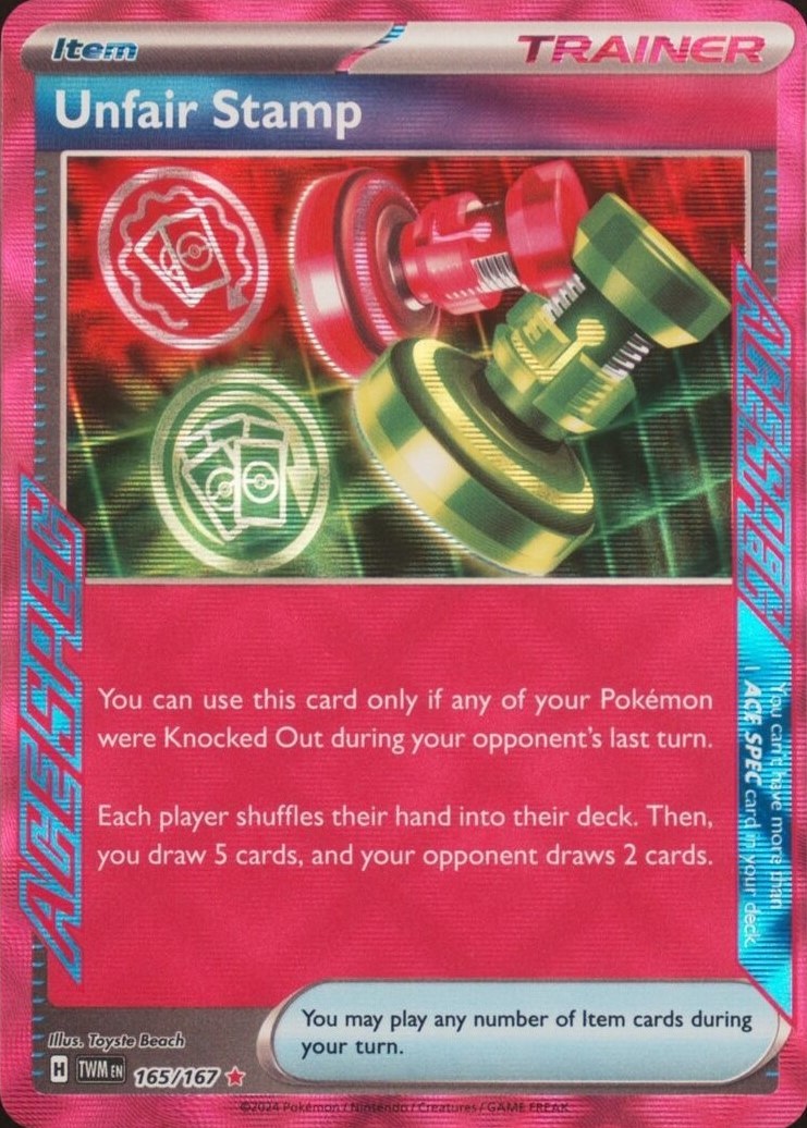2024 Pokemon TWM EN-Twilight Masquerade Unfair Stamp #165 TCG - VCP ...