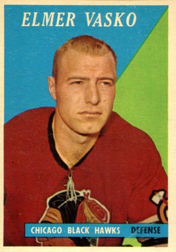 1958 Topps Elmer Vasko #12 Hockey Card - VCP Price Guide